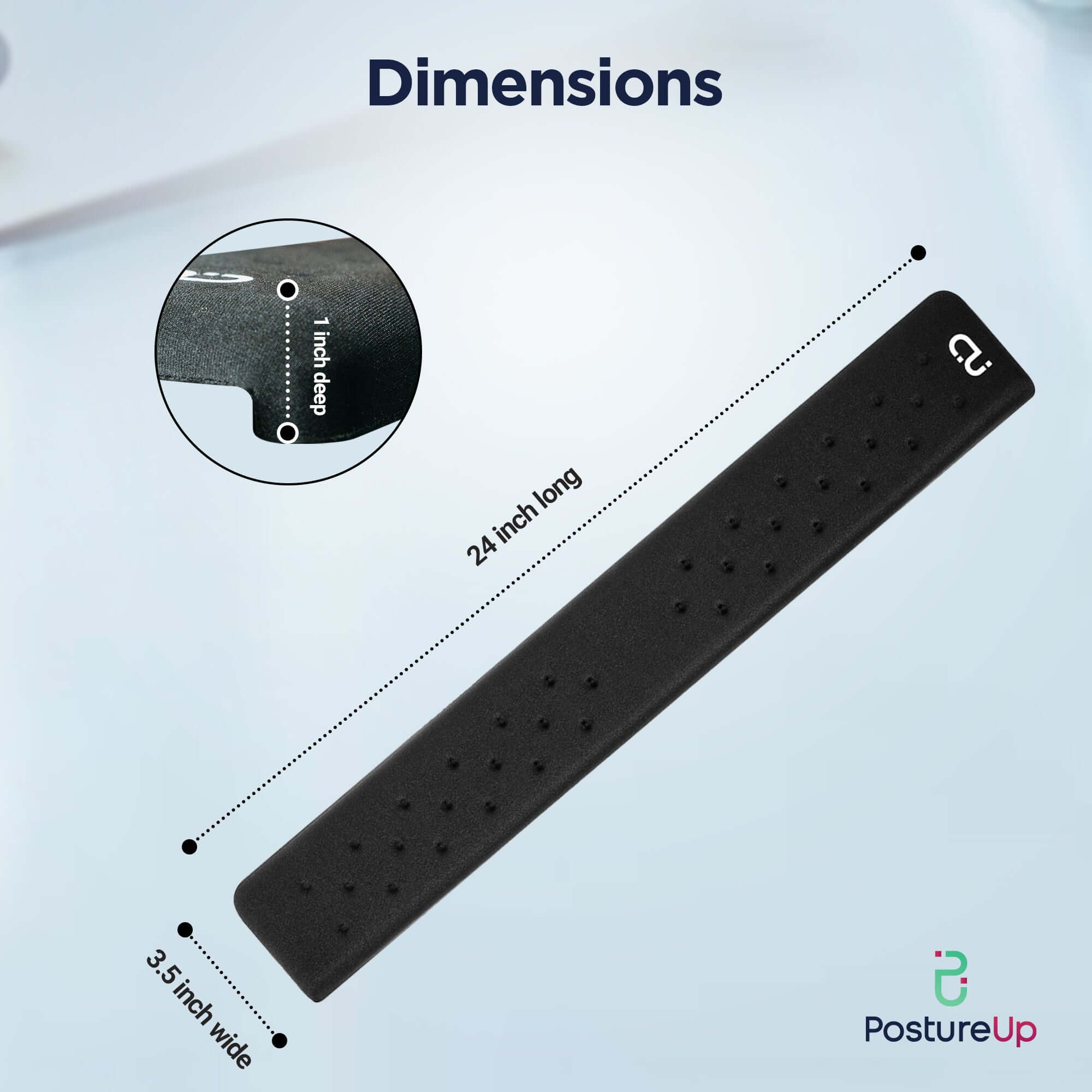 Desk Edge Cushion | L-Shaped Wrist Rest For Support – PostureUp